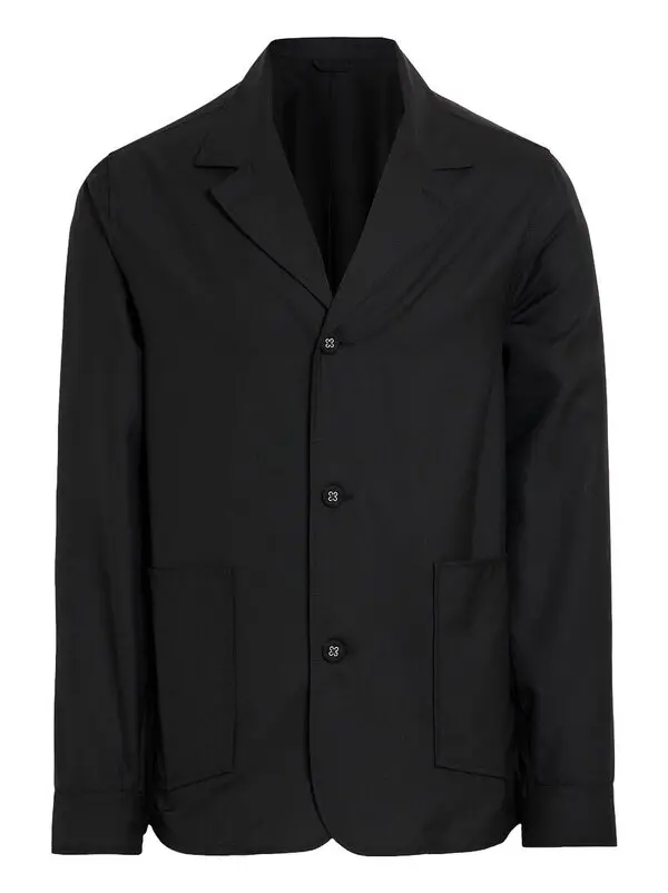 Officine Générale Sycamore Grain De Poudre Wool Jacket - Black