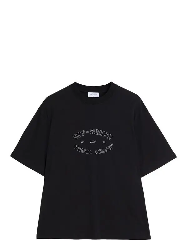 Off-White Printed Cottonjersey Tshirt - Black