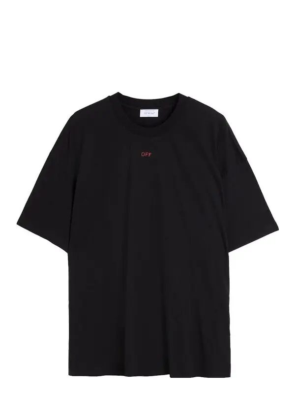 Off-White Printed Cottonjersey Tshirt - Black