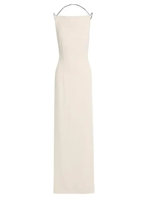 16Arlington Hebe Crepe Gown - Ecru
