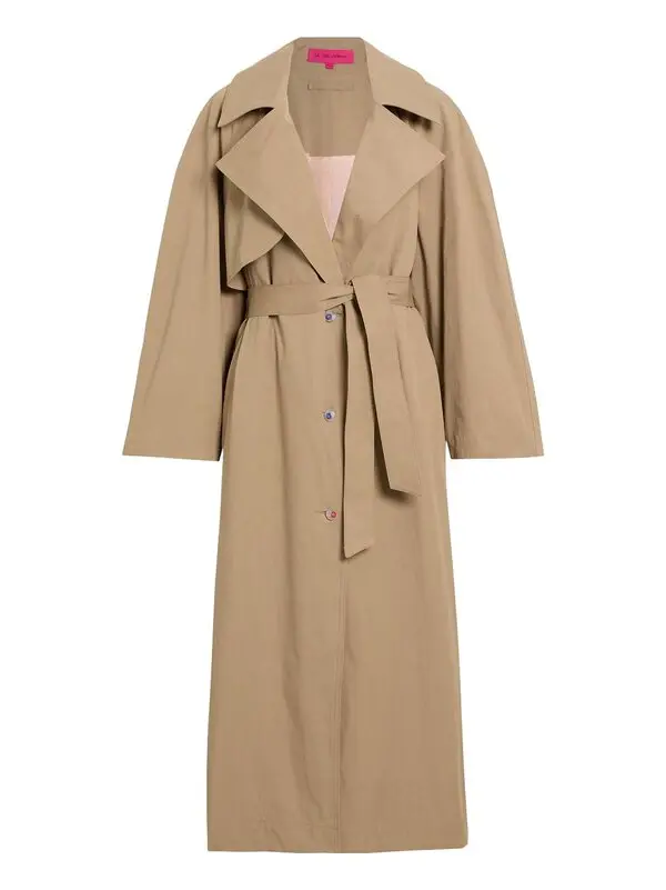 THE ELDER STATESMAN Cotton-gabardine Trench Coat - Neutral