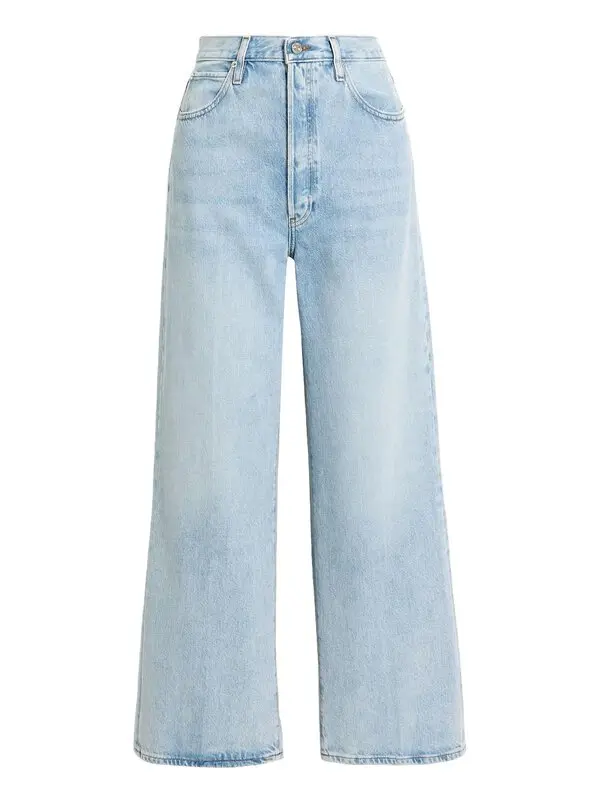 FRAME Le Low Baggy Wide-leg Jeans - Light Denim