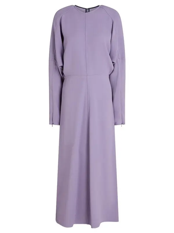 Victoria Beckham Draped Cady Midi Dress - Lilac