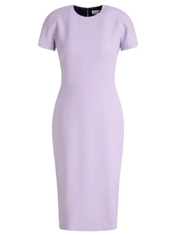 Victoria Beckham Stretch Piquè Midi Dress - Lilac