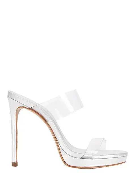 Schutz Ariella Platform Sandal - Silver