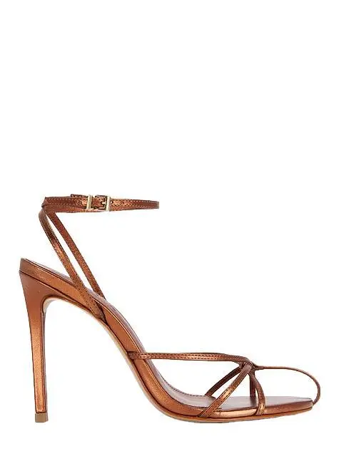 Schutz Iris Sandal - Brown Rose