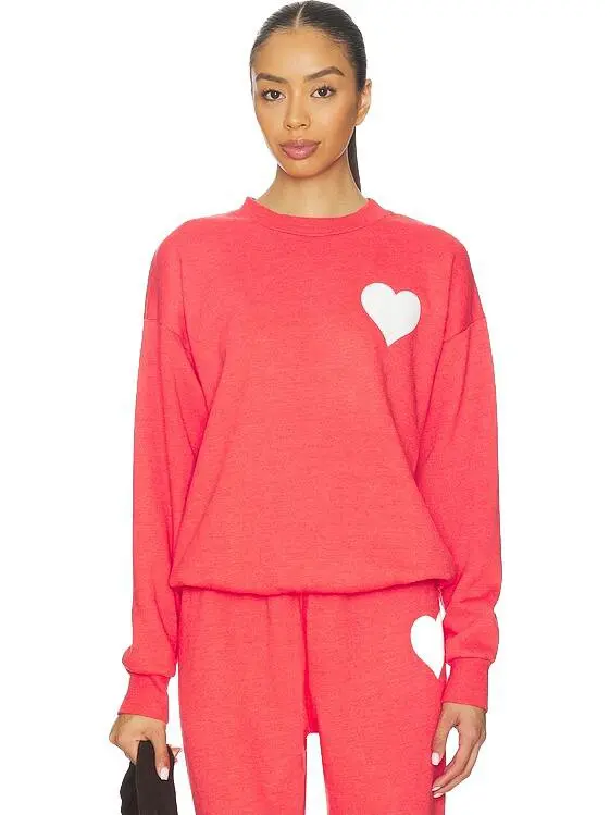 Sprwmn Heart Sweatshirt - Rouge