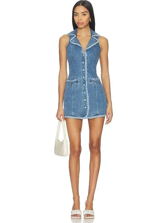 Show Me Your Mumu Maddox Denim Dress - Waterfall Blue