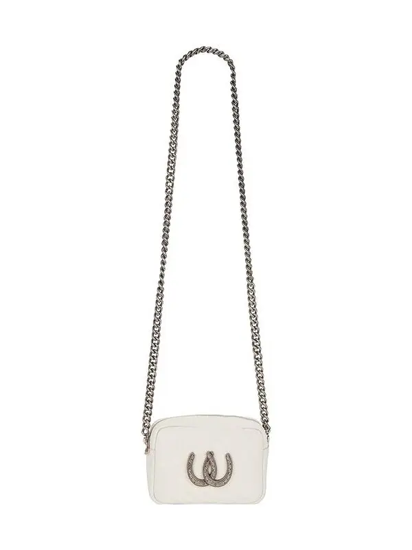 UNDERSTATED LEATHER Lady Luck Camera Bag - White