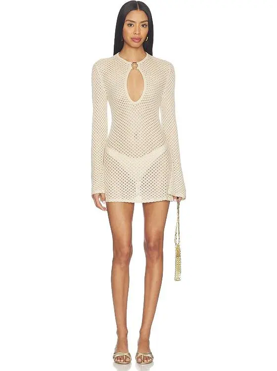 Tularosa Lila Mini Dress - Light Tan