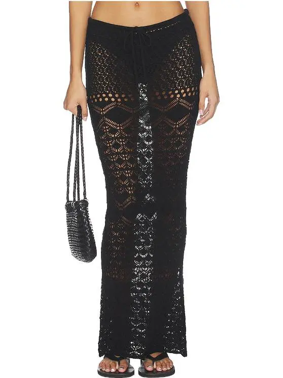 MORE TO COME Maria Maxi Skirt - Black