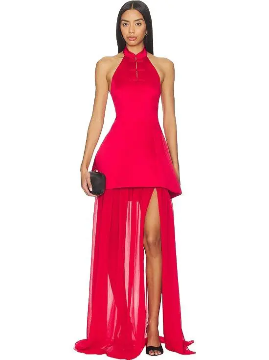 SUSANNA CHOW Rosella Maxi Dress - Red