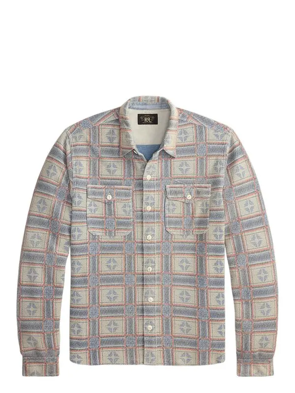 Ralph Lauren Print Reverse-terry Workshirt - White/multi