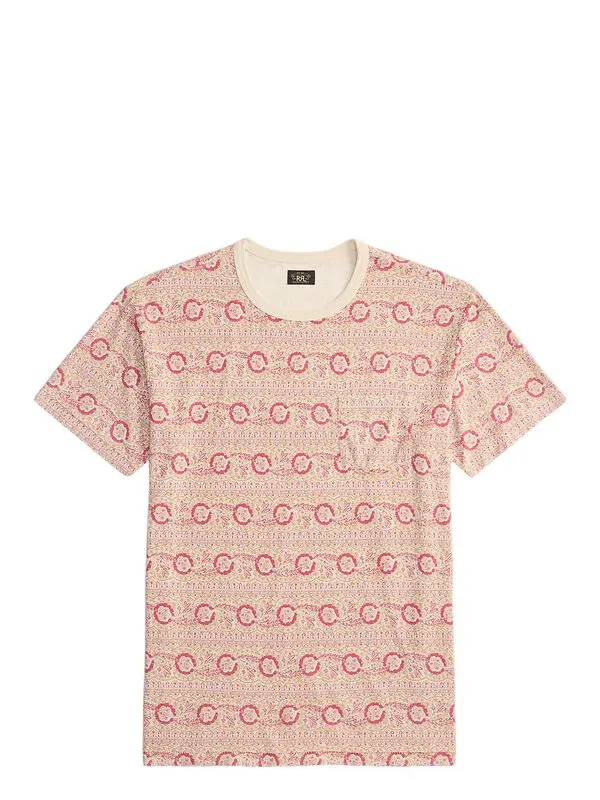 Ralph Lauren Print Jersey Pocket T-shirt - Red/multi