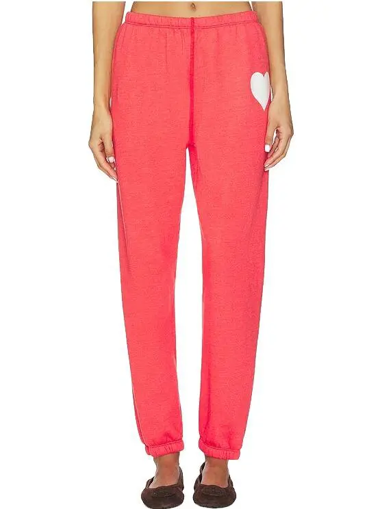 Sprwmn Heart Sweatpants - Red