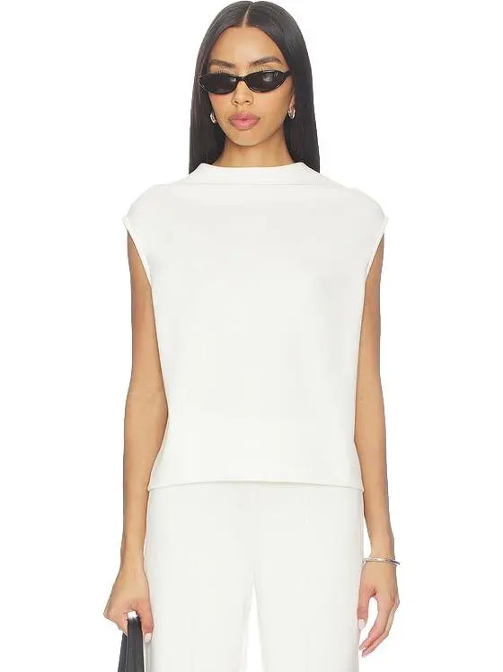 RIPLEY RADER Scuba Cowl Neck Top - White