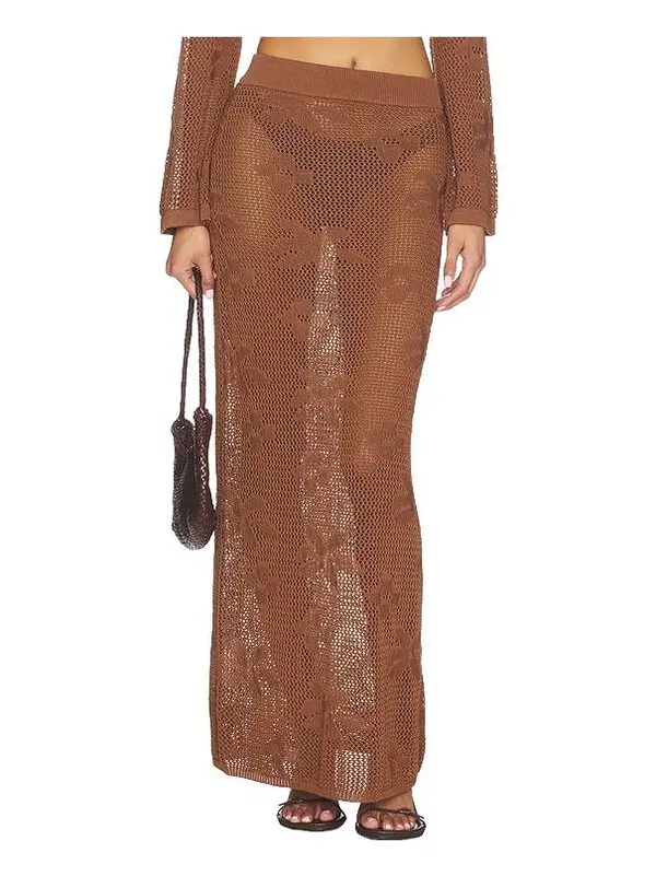 SNDYS. Terra Maxi Skirt - Brown