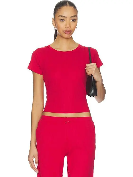 RAT BOI Pointelle Perfect Tee - Red