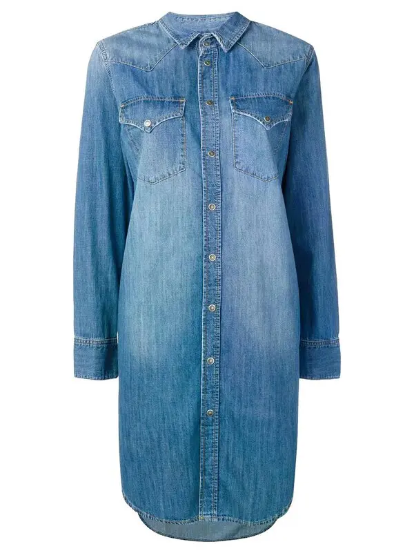DIESEL® Denim Shirt Dress - Blue