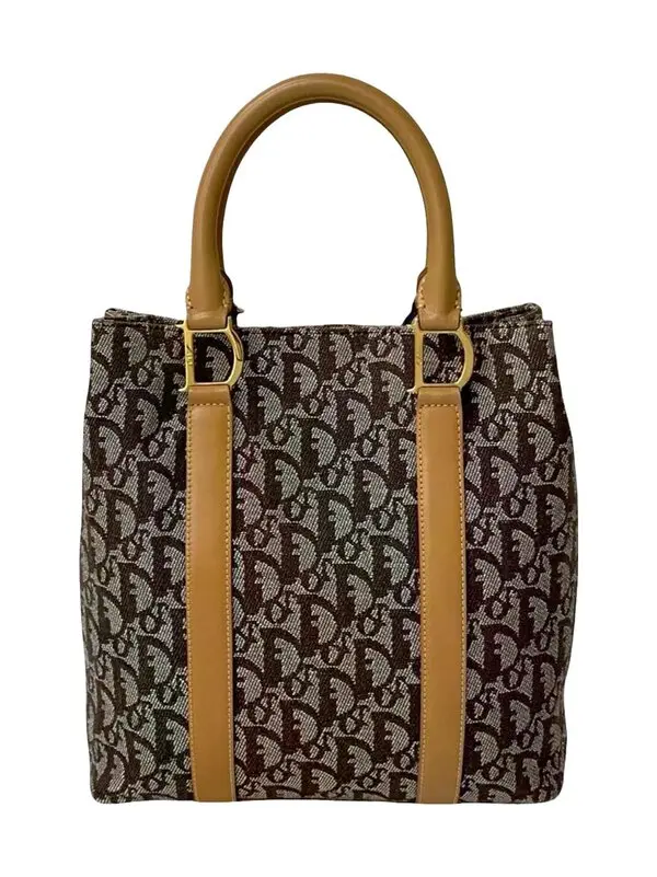 Dior Diorissimo Trotter Canvas Tote - Brown