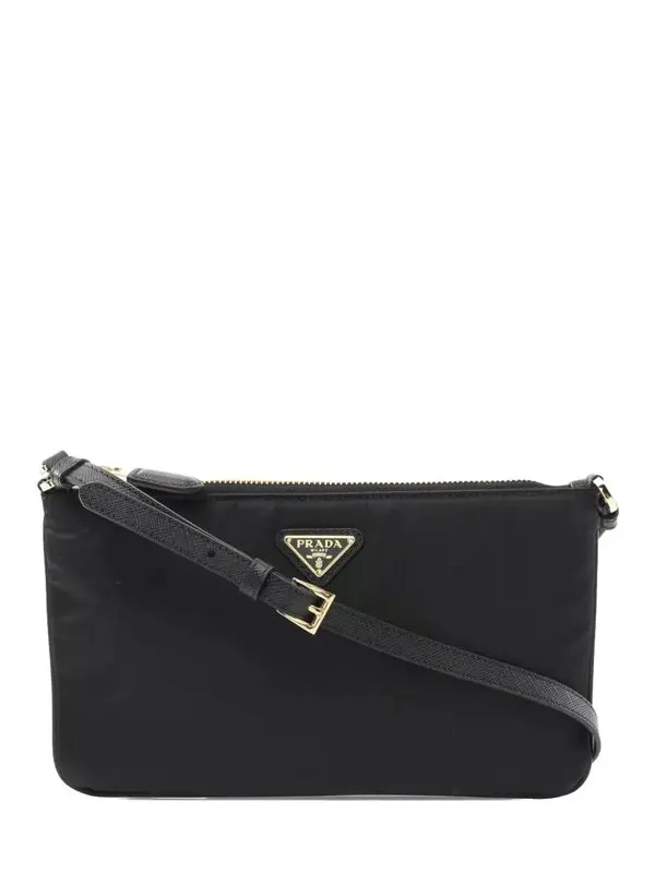 Prada 2013-2025 Tessuto Crossbody Bag - Black