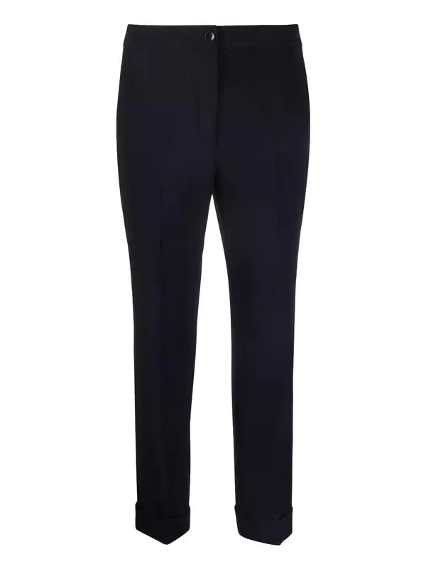 Etro Cropped Tailored Trousers - Black