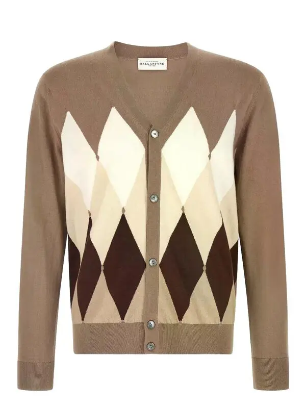 BALLANTYNE Cotton Cardigan - Neutrals