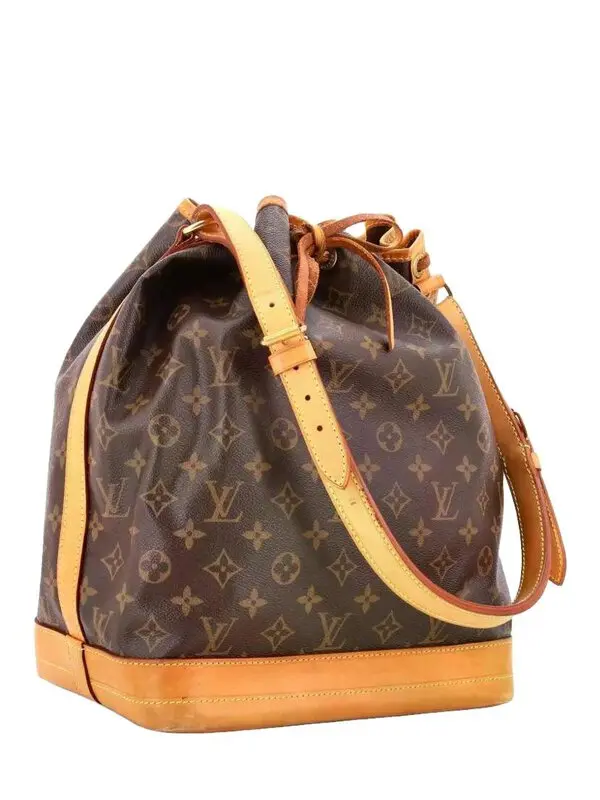 LOUIS VUITTON Noe Handbag Monogram Canvas Large Bucket Bag - Brown