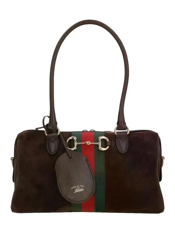 Gucci Medium Borsetto Leather Tote Bag - Brown