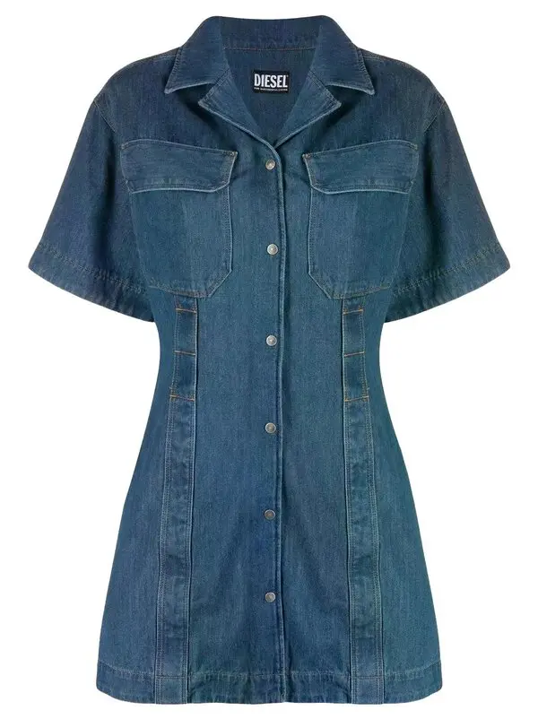 DIESEL® Denim Shirt Dress - Blue