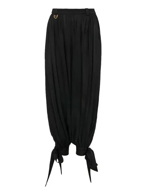Chloé Tie Detail Trousers - Black