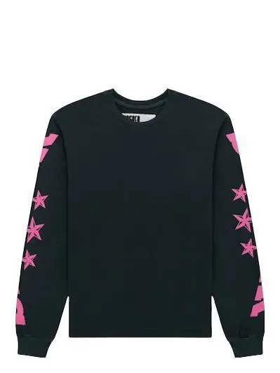 SP5DER Mx555 Long Sleeve Tee Shirt - Black