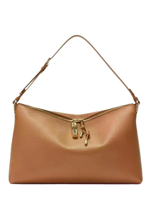 Furla Debby Charm Zip Shoulder Bag - Brown