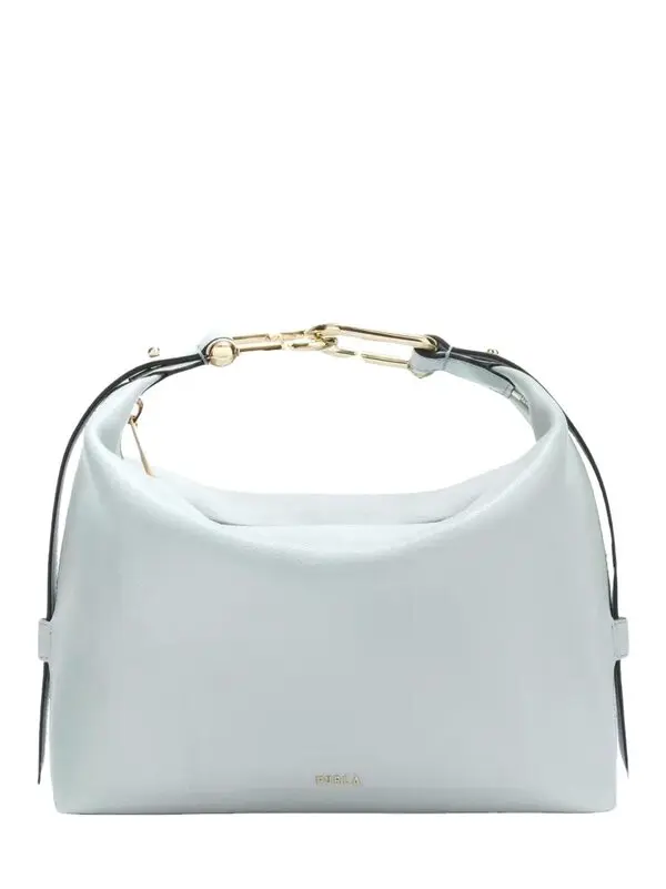 Furla Tonie Textured Leather Hobo Bag - Blue