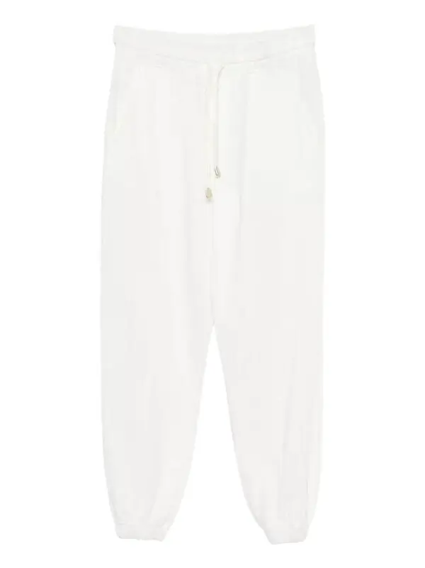 Eleventy Drawstring Panelled Sweatpants - White