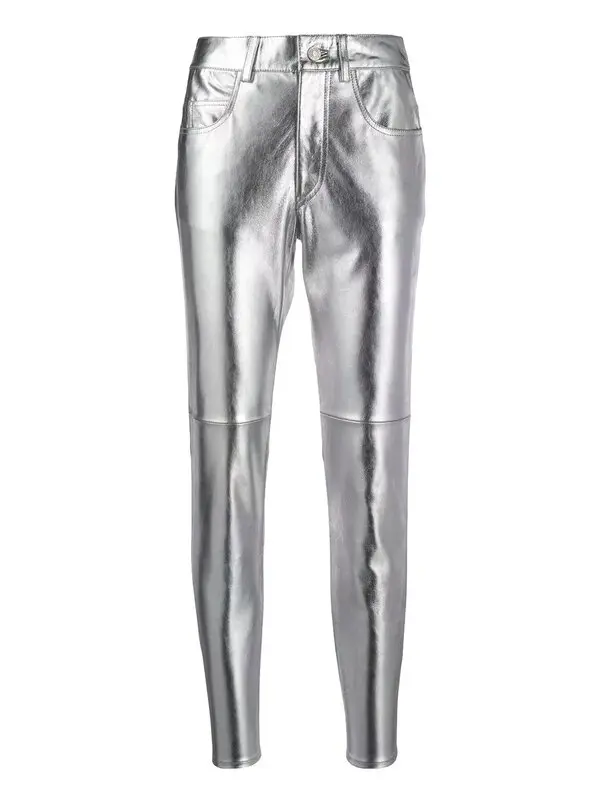 MARANT ETOILE Wayne Cropped Trousers - Silver