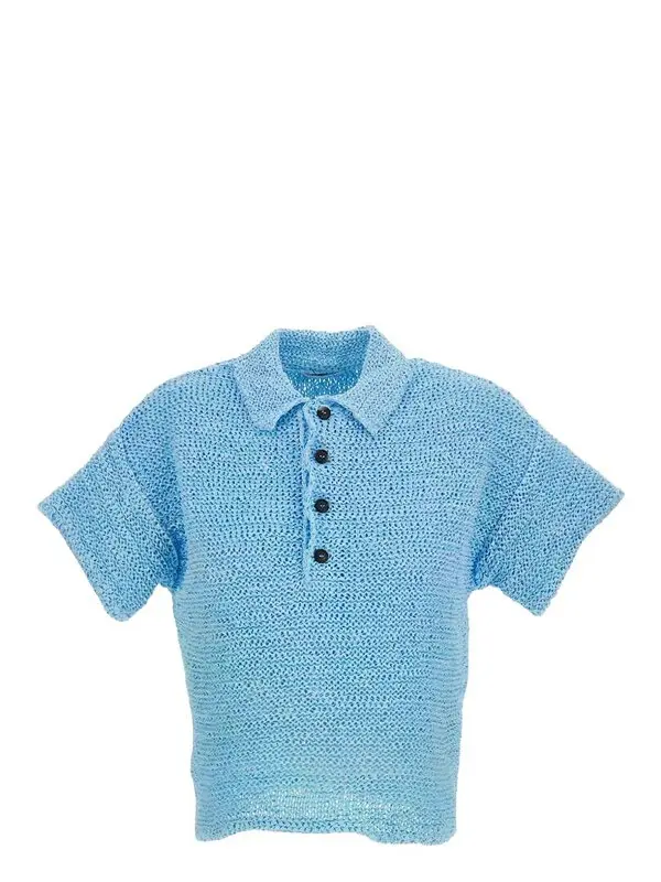 HAIKURE Merle Polo Shirt - Blue