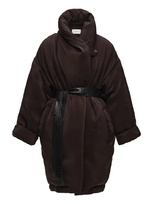 Magda Butrym Wool-blend Puffer Coat - Brown