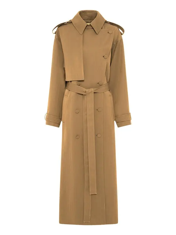 Gabriela Hearst Tellus Double-breasted Virgin-wool Coat - Tan