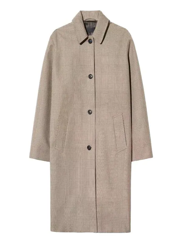 NILI LOTAN Watson Plaid Coat - Neutrals