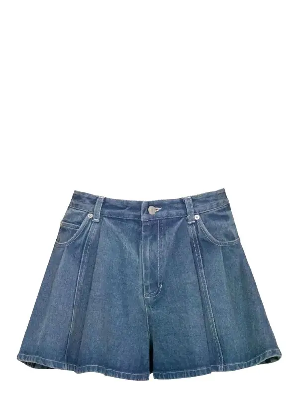 Sea Stasia Denim Pleated Short - Blue
