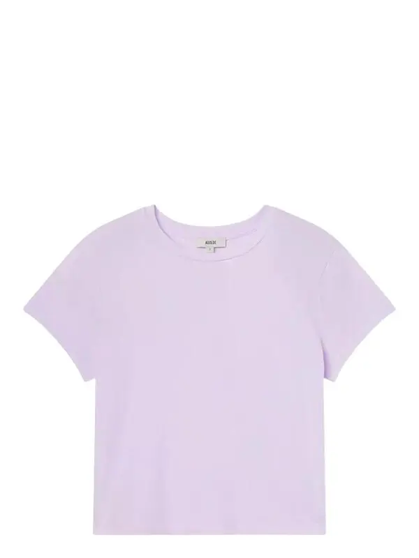 AGOLDE Adine Shrunken T-shirt - Purple