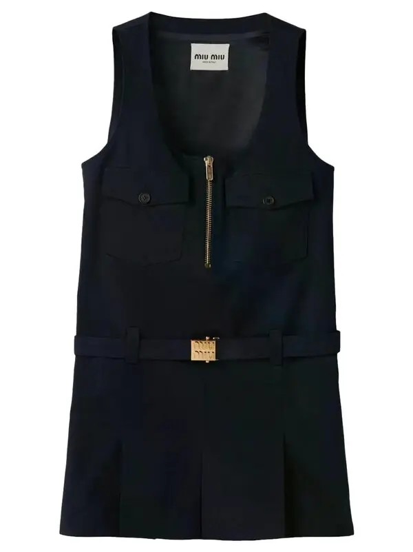 Miu Miu Chino Mini Dress - Blue