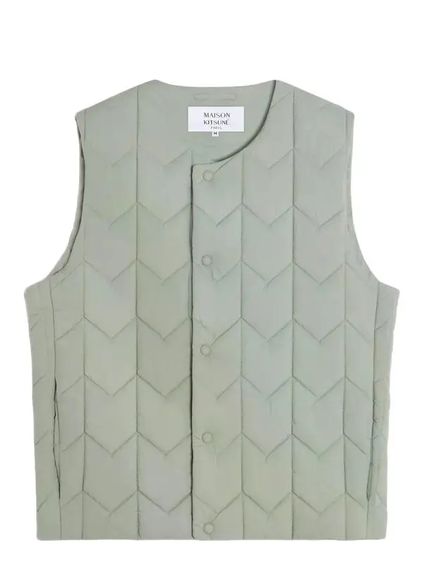 Maison Kitsuné Quilted Vest - Grey