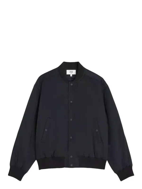 Maison Kitsuné Light Teddy Bomber Jacket - Blue