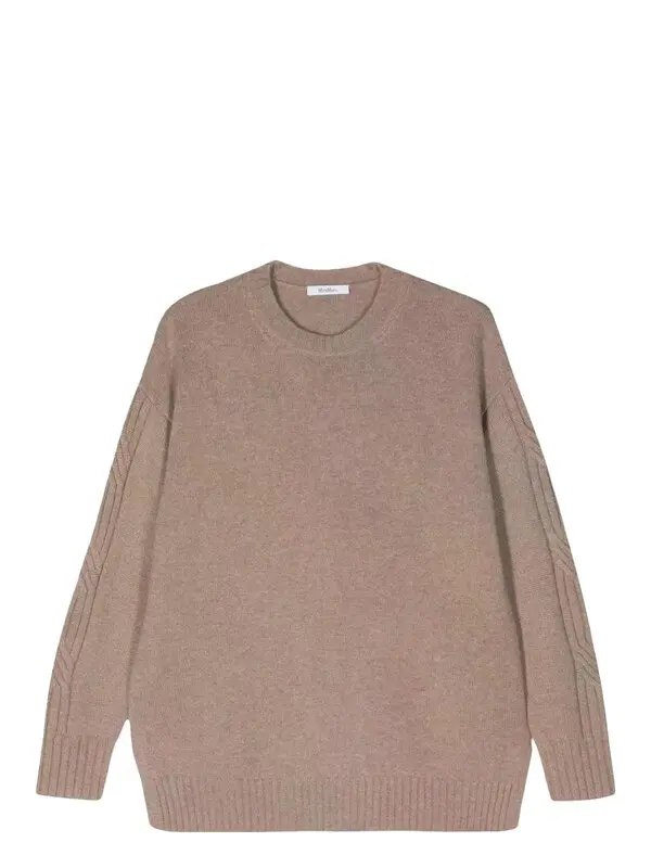 Max Mara Crew-neck Cashmere Jumper - Brown