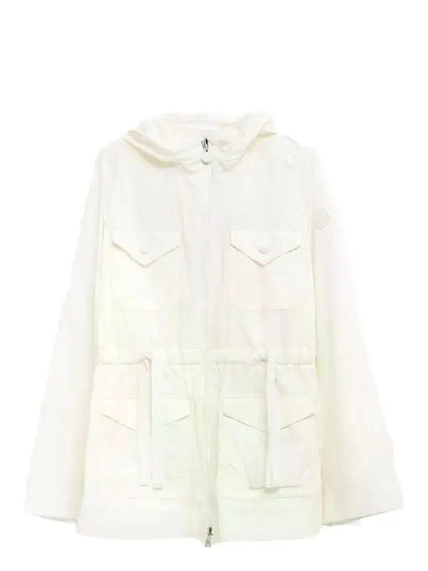Moncler Paletuvier Hooded Military Jacket - White