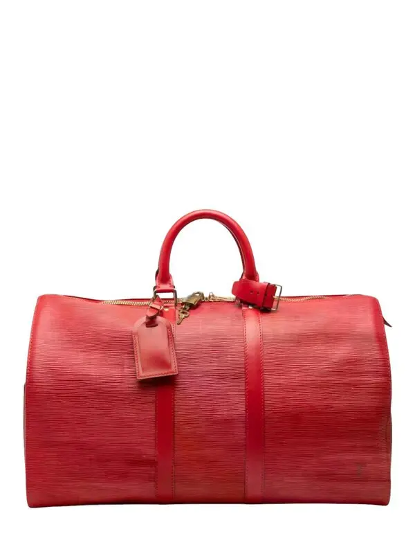 LOUIS VUITTON 1995 Epi Keepall 45 Travel Bag - Red