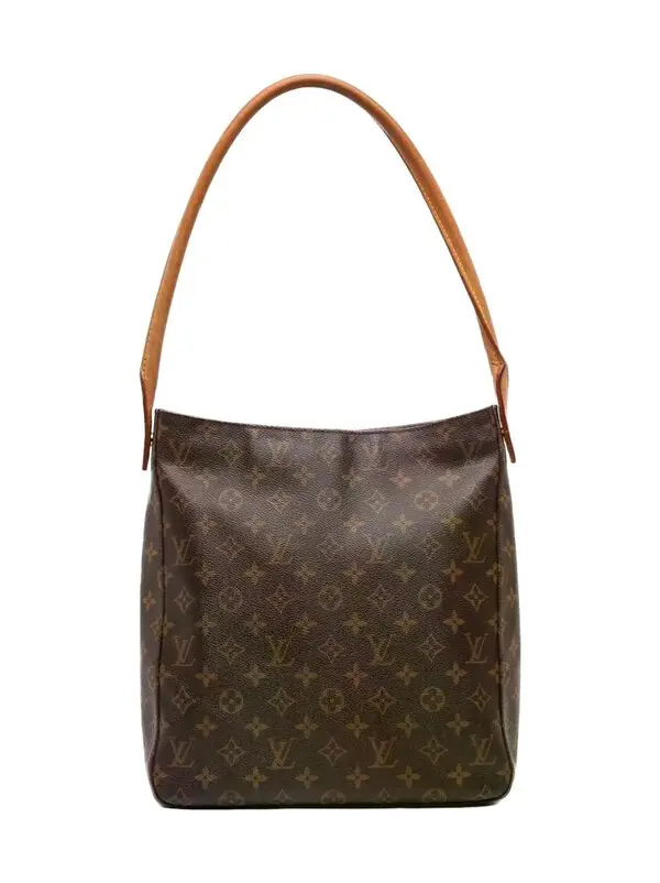 LOUIS VUITTON 2001 Monogram Looping Gm Shoulder Bag - Brown