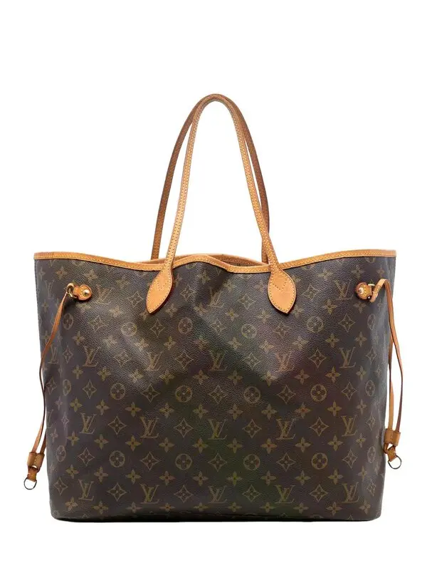 LOUIS VUITTON 2009 Neverfull Gm Tote Bag - Brown